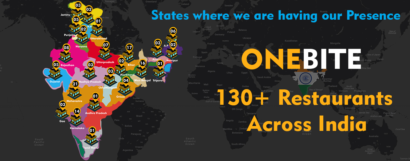 130+ One Bite Store Locator in India