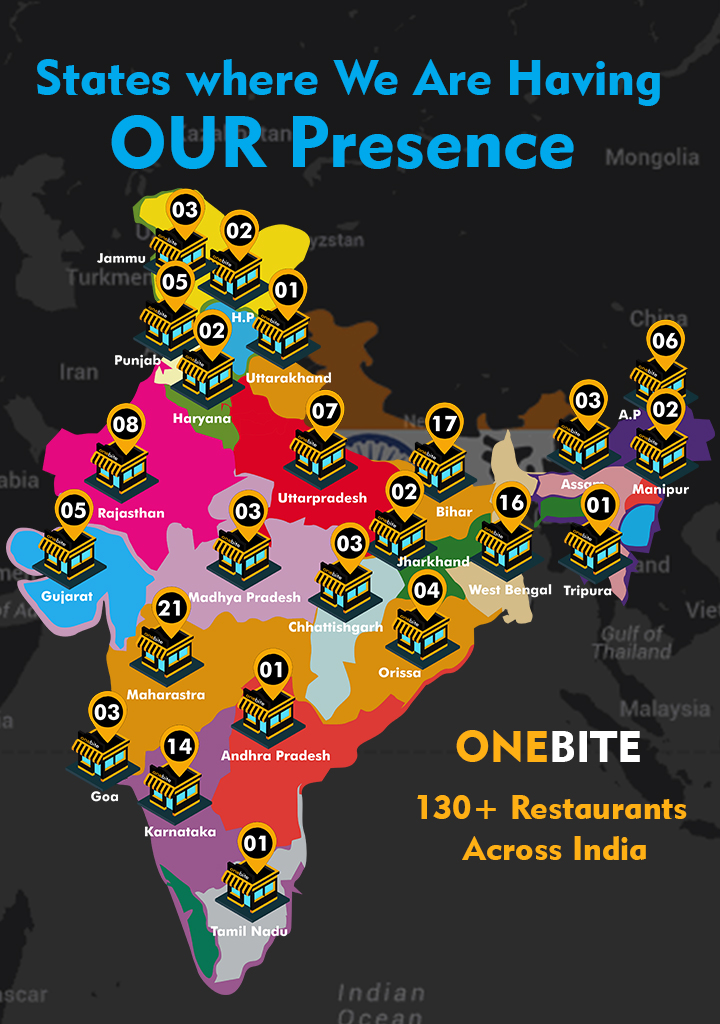 130+ One Bite Store Locator in India